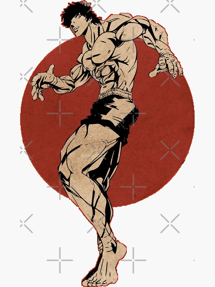 Pegatina «Logotipo de Baki Hanma, camiseta y sudadera con capucha de ...