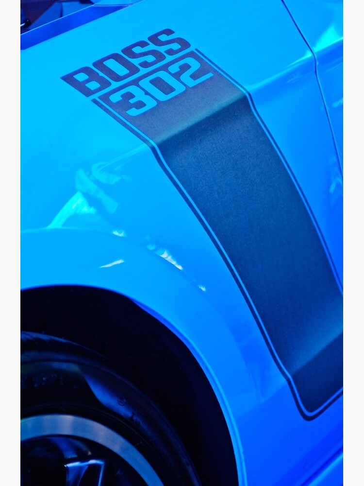 "Ford Mustang Boss 302 Emblem -0468c" Framed Art Print for Sale by ...