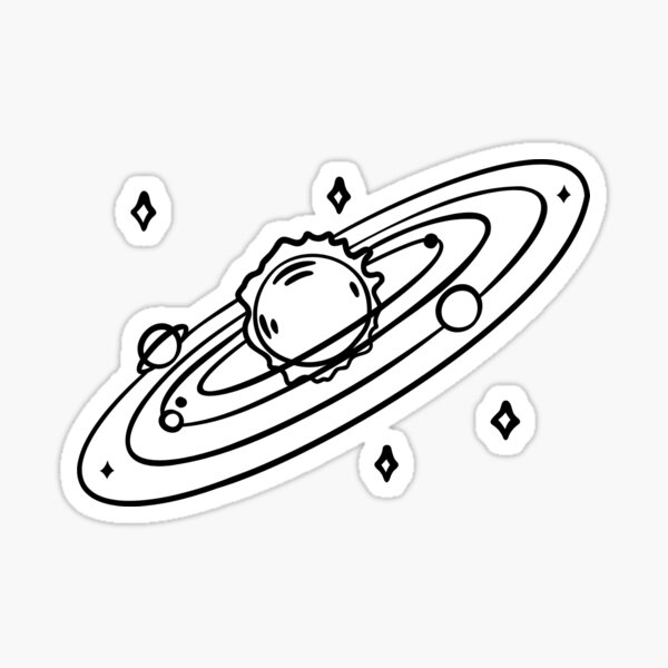 Pegatina «lindo diseño de la vía láctea en blanco y negro para hombres ...