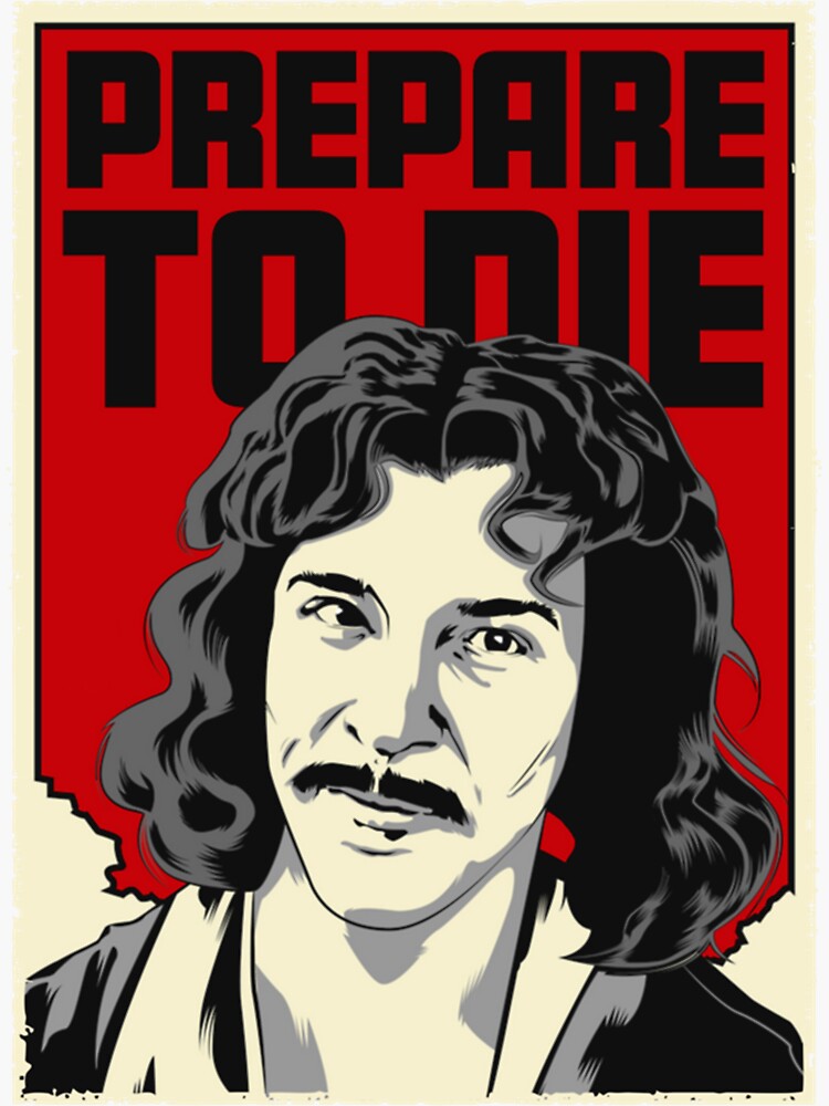 "INDIGO MONTOYA HOME MOVIE " Sticker for Sale by EdieWoolfIllo | Redbubble