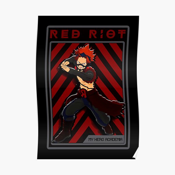 "MY HERO ACADEMIA - RED RIOT" Poster for Sale by UNCHMUNCH | Redbubble