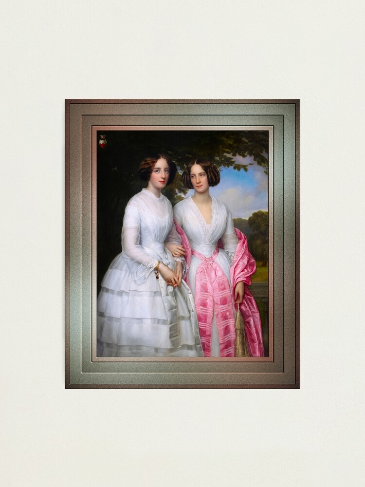 Lámina fotográfica «The Reventlow Sisters de August Schiøtt Remastered ...