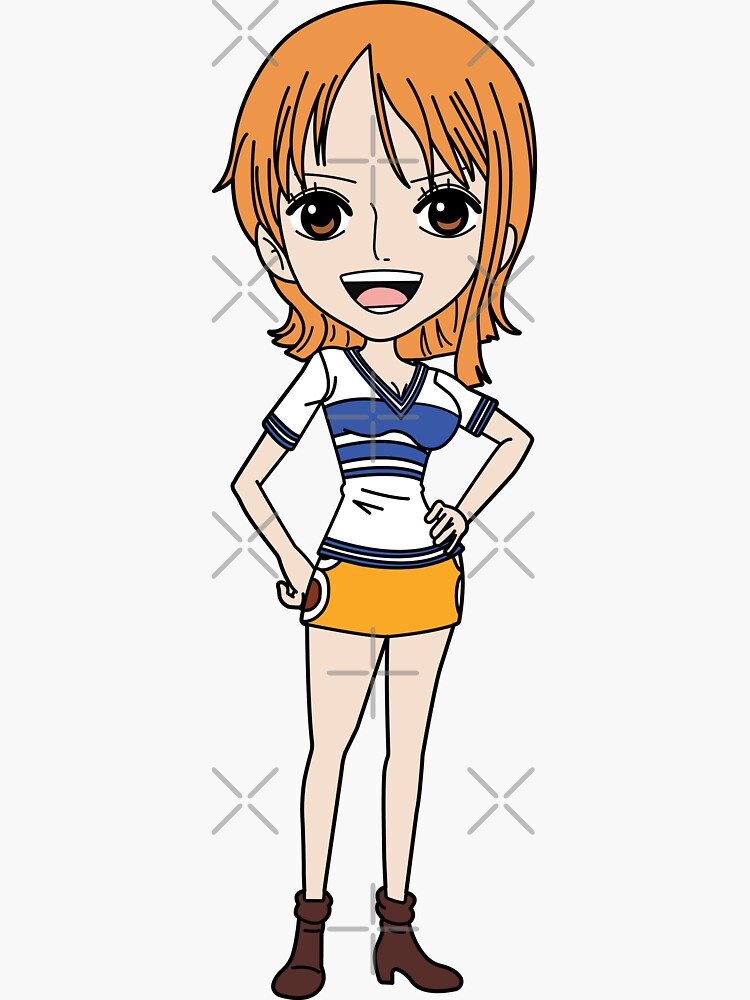 "Nami (Orange Town)" Sticker for Sale by jimjimfuria | Redbubble