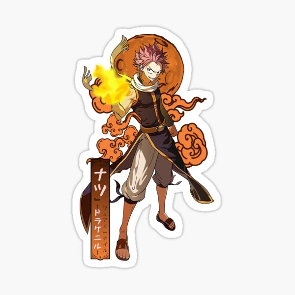 "Natsu Dragneel - Fairy Tail" Sticker for Sale by reelanimedragon ...