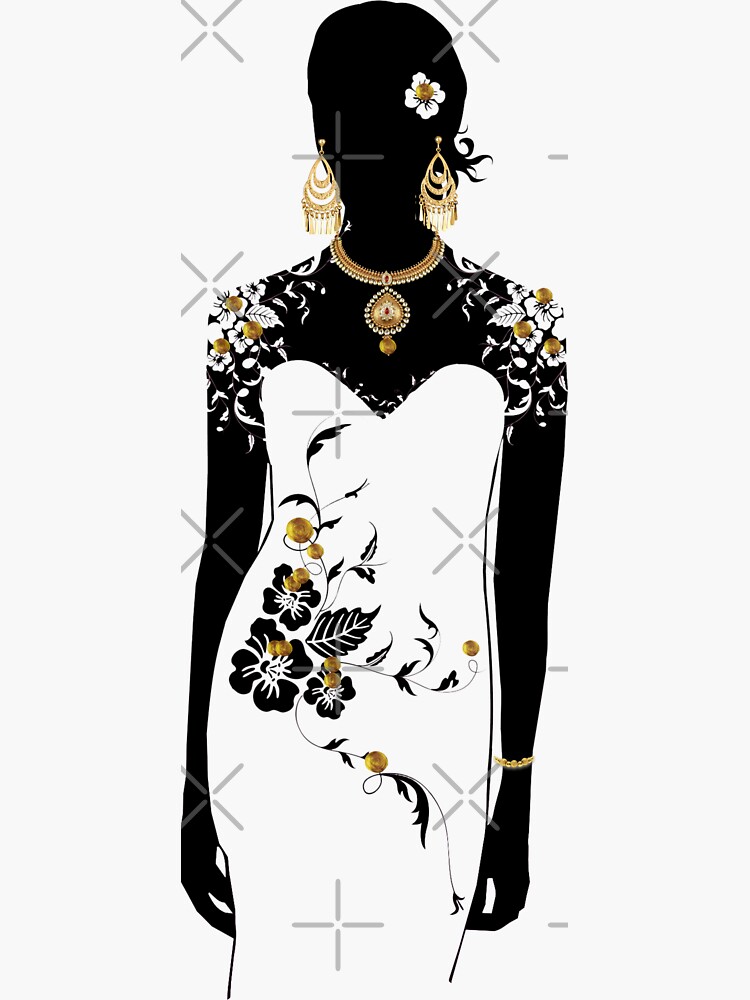 "IM THAT GIRL THAT DRESS WITH GOLD ACCENTS" Sticker for Sale by QWEENFIESTY | Redbubble
