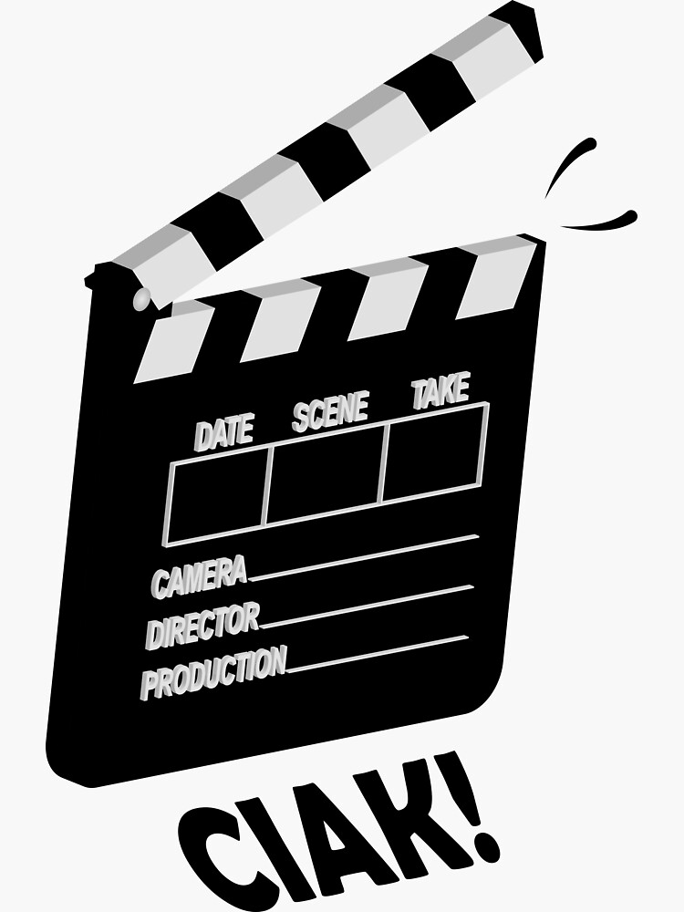 "CIAK!" Sticker for Sale by losga | Redbubble