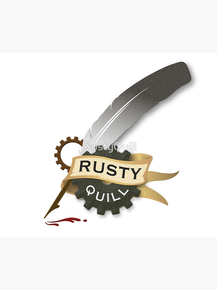 Poster « Rusty Quill Logo de l'entreprise », par RustyQuill | Redbubble