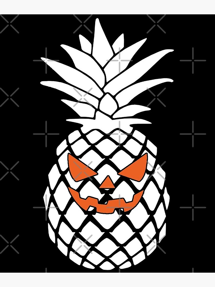 "Scary Pineapple Pumpkin" Poster for Sale by blue-king | Redbubble