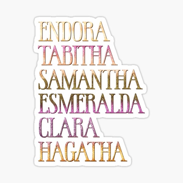 "Bewitched Witches" Sticker for Sale by OctGaveAParty | Redbubble