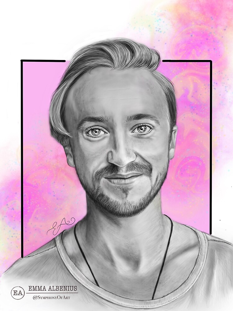"Tom Felton Art" Poster for Sale by SymphonyOfArt33 | Redbubble
