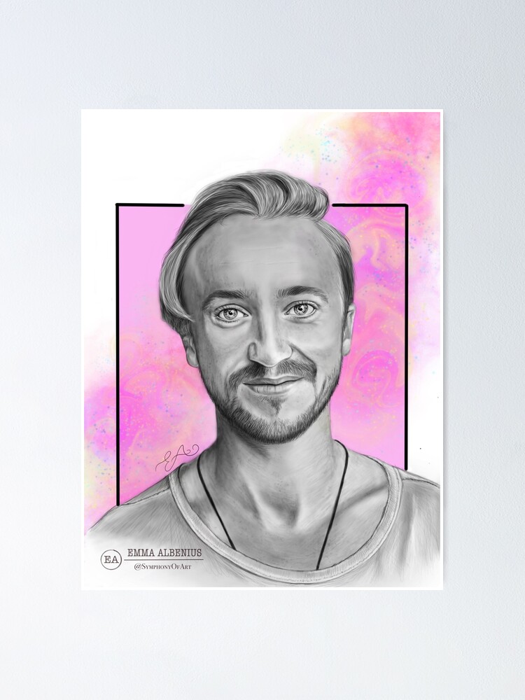 "Tom Felton Art" Poster for Sale by SymphonyOfArt33 | Redbubble