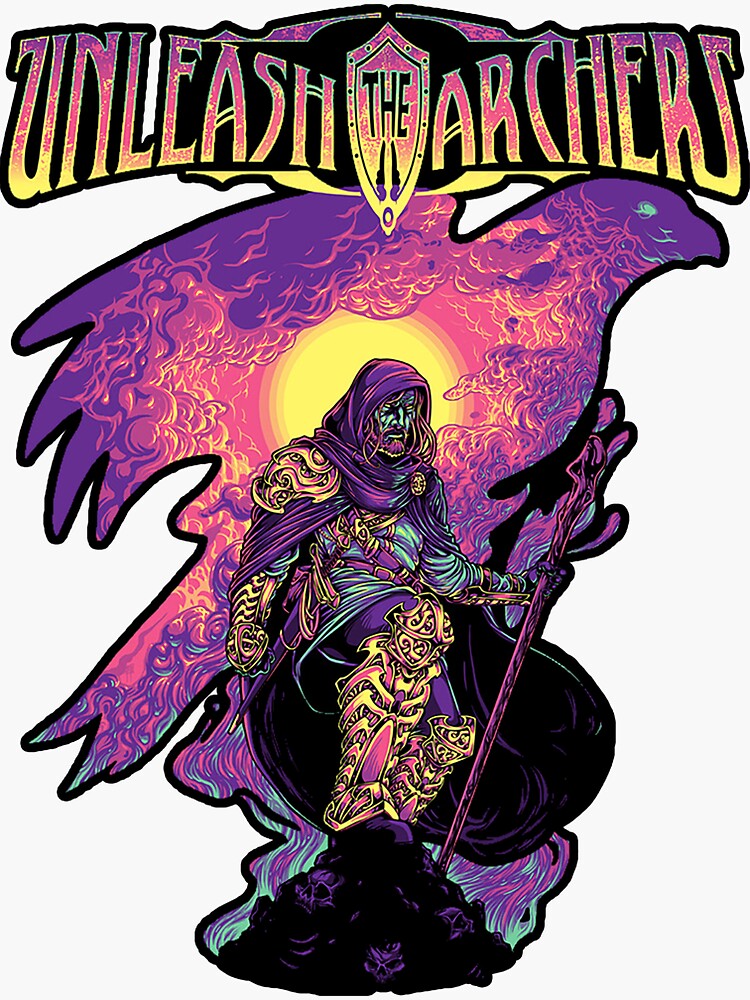 "unleash the archers" Sticker for Sale by jhandmanpp | Redbubble