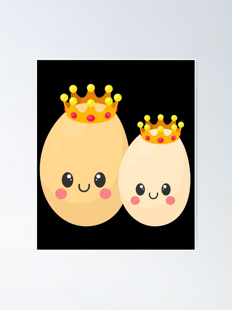 "Kawaii Potato King and Queen" Poster for Sale by FruiToon | Redbubble