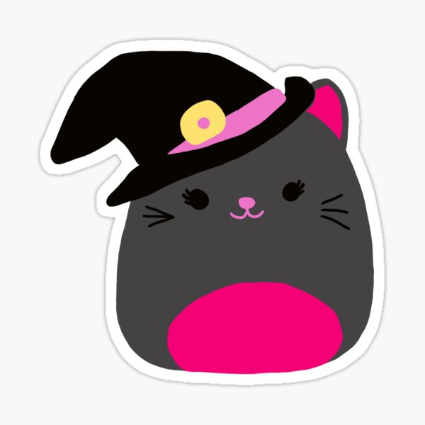 "Witch cat squishmallow" Sticker for Sale by Ashleighishere | Redbubble