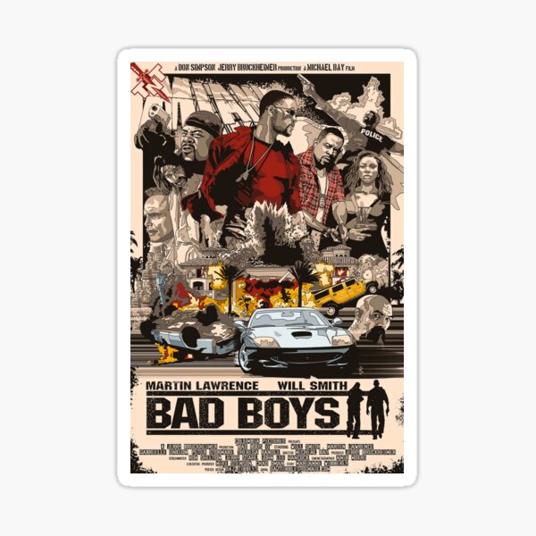 "bad boys" Sticker for Sale by Totoparano | Redbubble