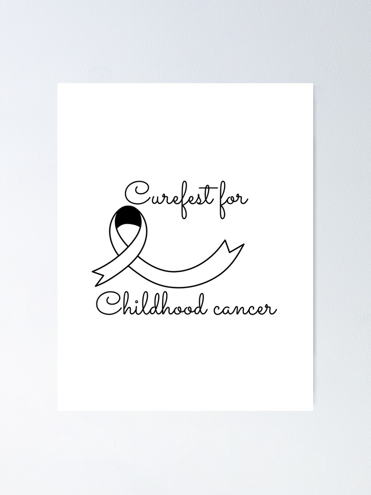 "Curefest for Chilhood cancer" Poster for Sale by Abdelhamid5 | Redbubble