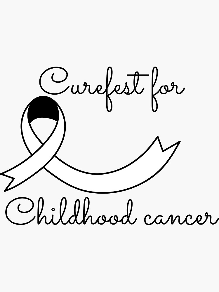"Curefest for Chilhood cancer" Sticker for Sale by Abdelhamid5 | Redbubble