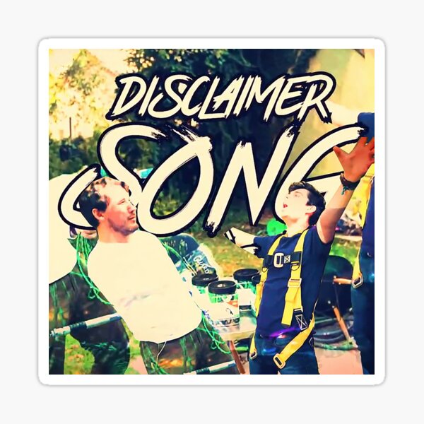 "Disclaimer Song" Sticker for Sale by charliesnedon | Redbubble
