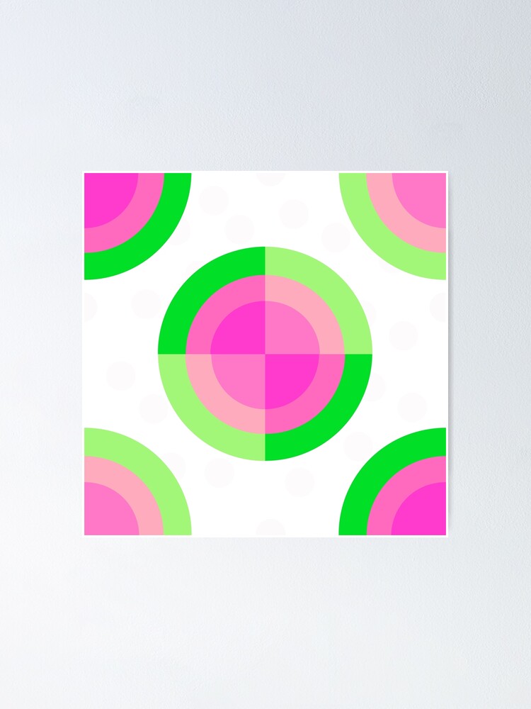 "Neon Target" Poster for Sale by BumbleBearArtUK | Redbubble
