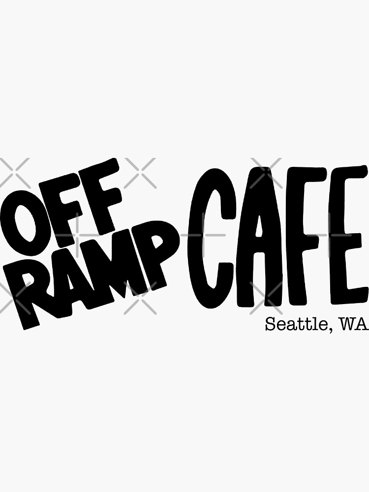 "Off Ramp Cafe Seattle Washington" Sticker for Sale by PixelBuilder ...