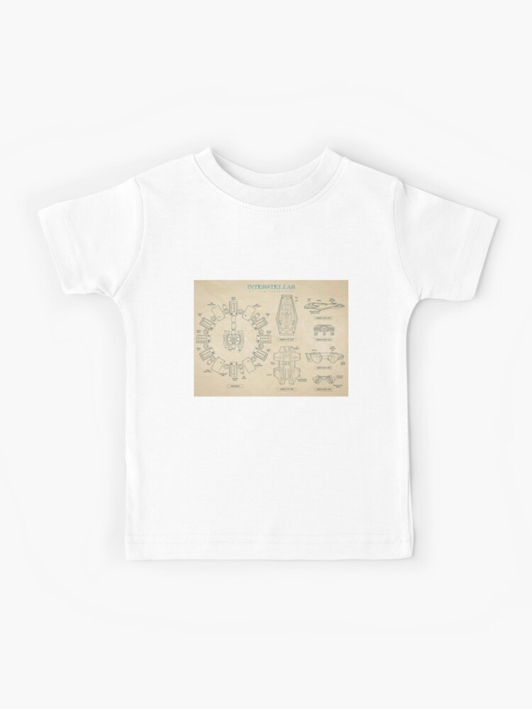 "Interstellar (Parchment Version)" Kids T-Shirt for Sale by BLUE GALAXY ...