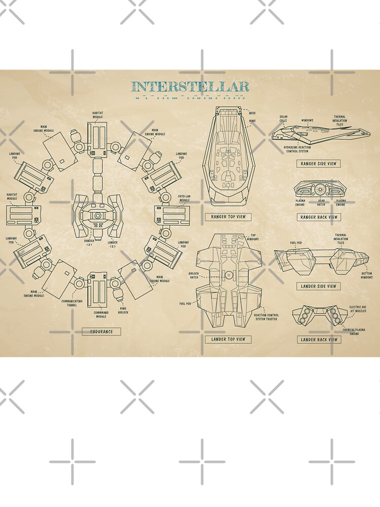 "Interstellar (Parchment Version)" Kids T-Shirt for Sale by BLUE GALAXY ...