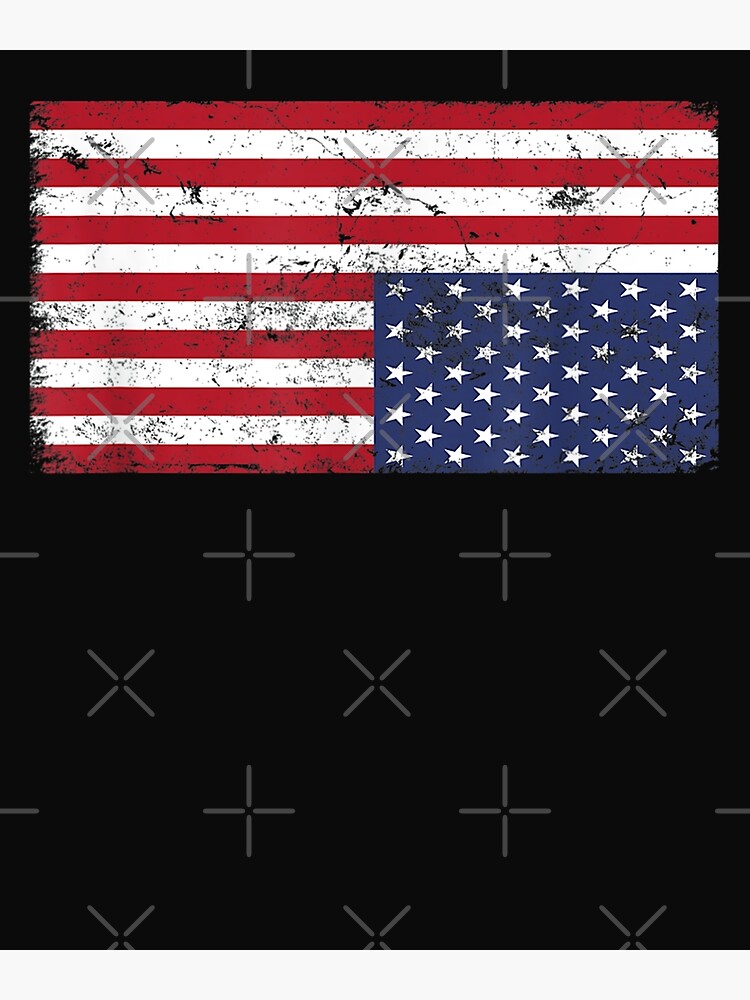 "American Flag Distress Upside Down United States USA" Poster for Sale ...