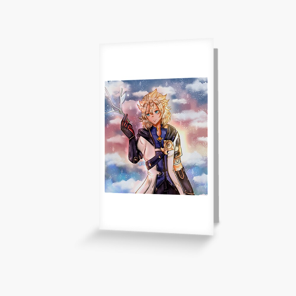 "Albedo - Genshin Impact" Greeting Card for Sale by SilverAzRos | Redbubble