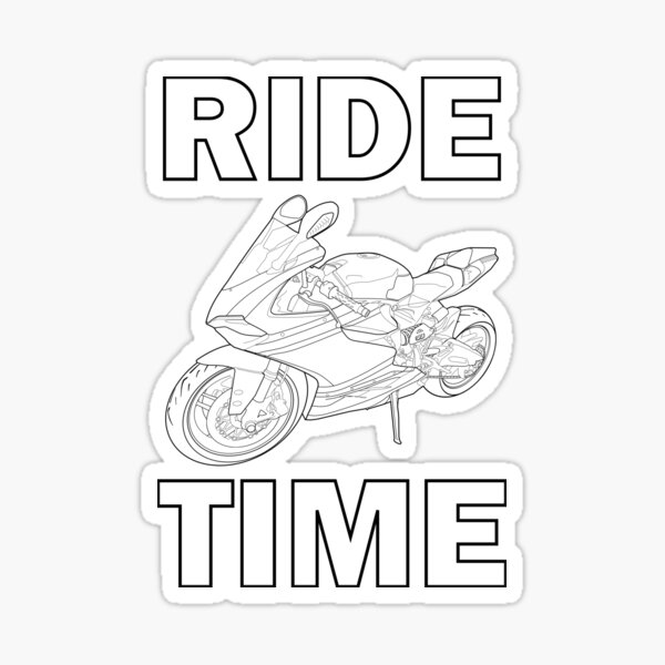 "Sports Bike Line Art Design" Sticker for Sale by PetrolVectors | Redbubble