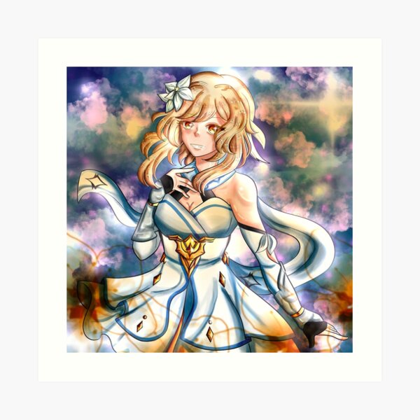 "Lumine - Genshin Impact" Art Print for Sale by SilverAzRos | Redbubble