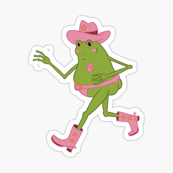 "Howdy cowboy frog" Sticker for Sale by Crafticorn | Redbubble