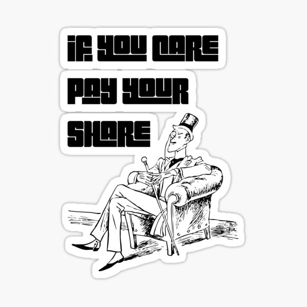 "Wealth Inequality" Sticker for Sale by Finnatees | Redbubble
