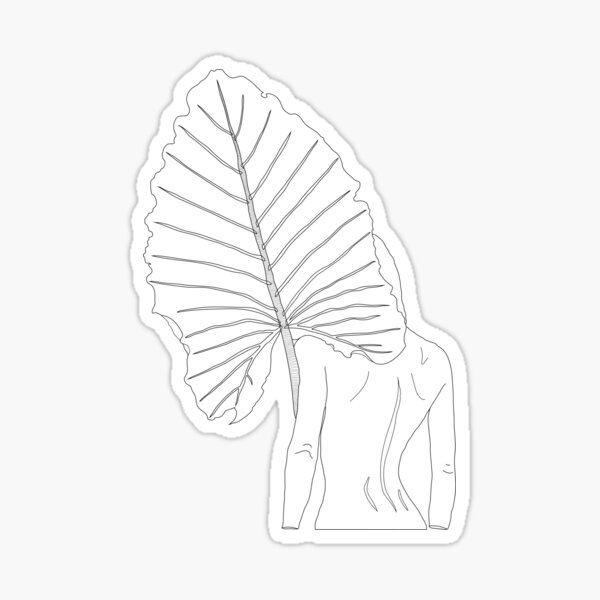 Pegatina «espina de una hoja al lado de la espina de una niña» de gabkl ...