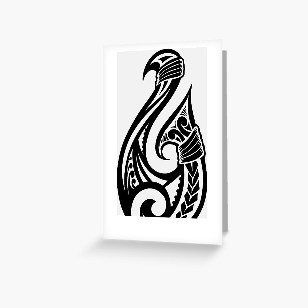 "Hei matau traditional maori hook " Greeting Card for Sale by Kiwidom ...