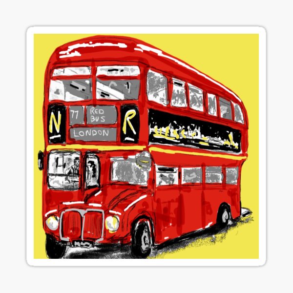 "Stop the bus !!" Sticker for Sale by Revart | Redbubble