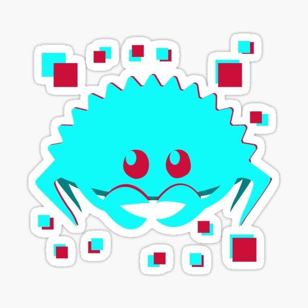 "Rust Ferris Glitch" Sticker for Sale by leesander | Redbubble