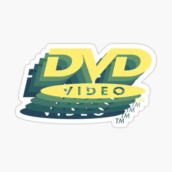 "DVD screen" Sticker for Sale by Riccard-pace | Redbubble