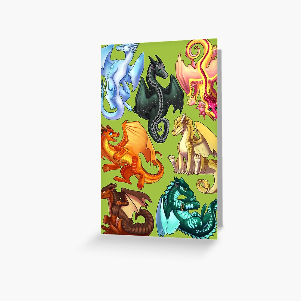 "Wings of Fire - Jade Winglet Dragonets: Moonwatcher, Winter, Qibli ...