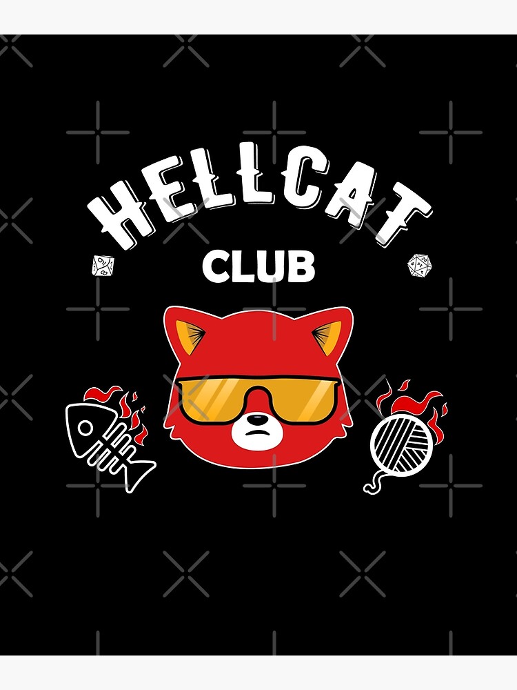 "hell cat club - hellfire club tv show parody" Poster for Sale by Raiko ...
