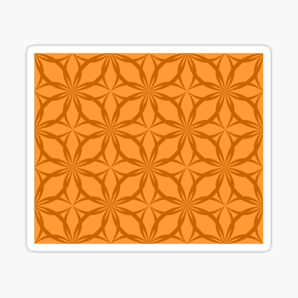 "Gothic orange pattern seamless floral vintage " Sticker for Sale by ...