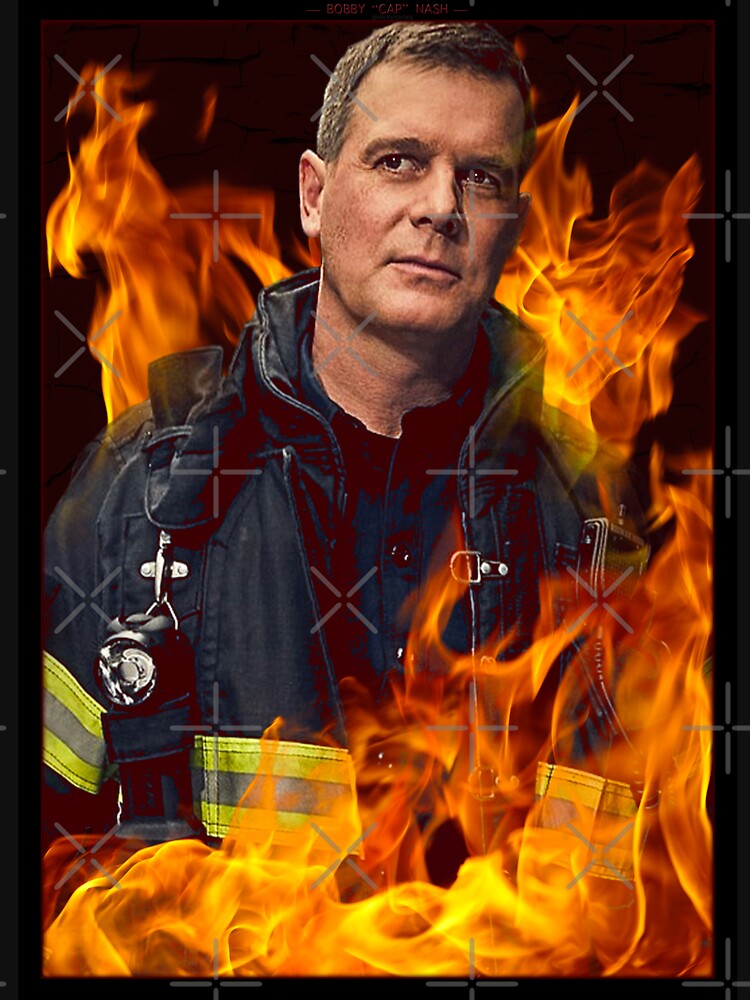 "911 - Bobby ‘Cap’ Nash - Flames" Essential T-Shirt for Sale by ...