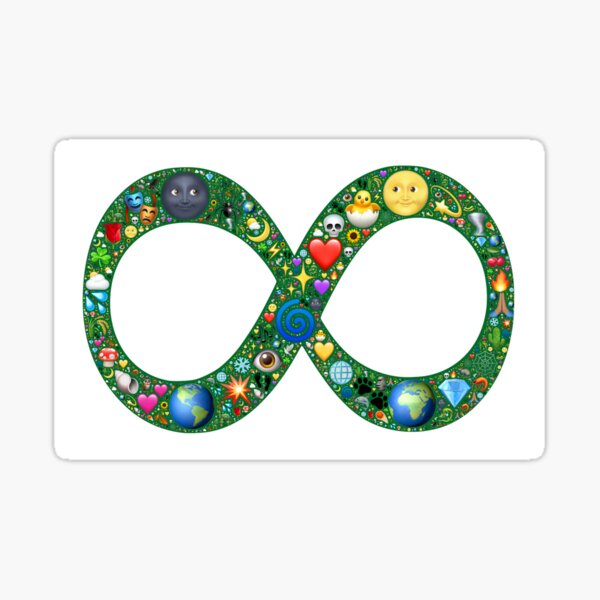 "Infinity" Sticker for Sale by Yuna26 | Redbubble