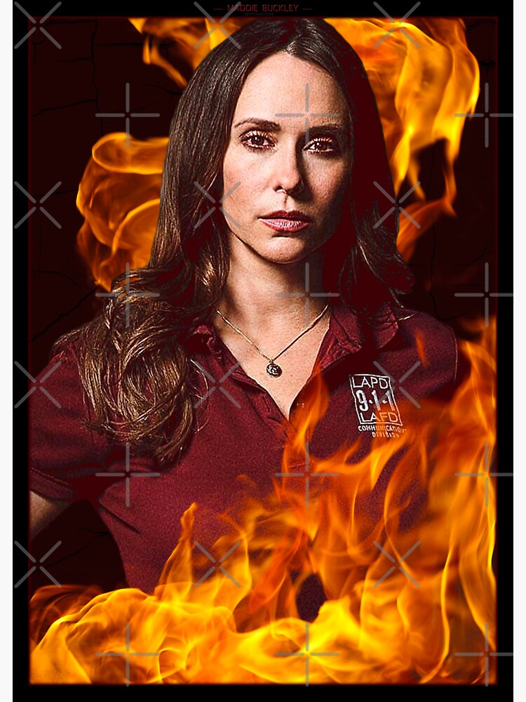 "911 - Maddie Buckley - Flames" Sticker for Sale by vickytoriaq | Redbubble