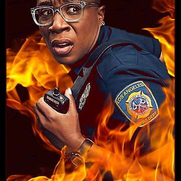 "911 - Henrietta ‘Hen’ Wilson - Flames" Sticker for Sale by vickytoriaq ...
