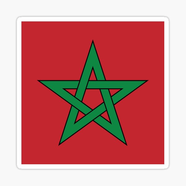 "Morocco - Moroccan Flag" Sticker for Sale by enigmaart | Redbubble