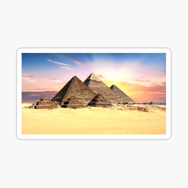 "Egyptian pyramids" Sticker for Sale by yueydi | Redbubble