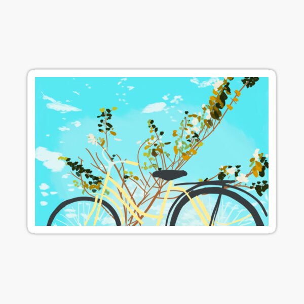 "Riding my bike" Sticker for Sale by DeivisonChioke | Redbubble