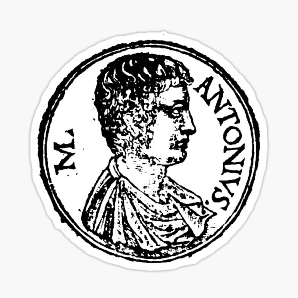 "Medieval Latin Icon (Marc Antony)" Sticker for Sale by Goosekaid ...