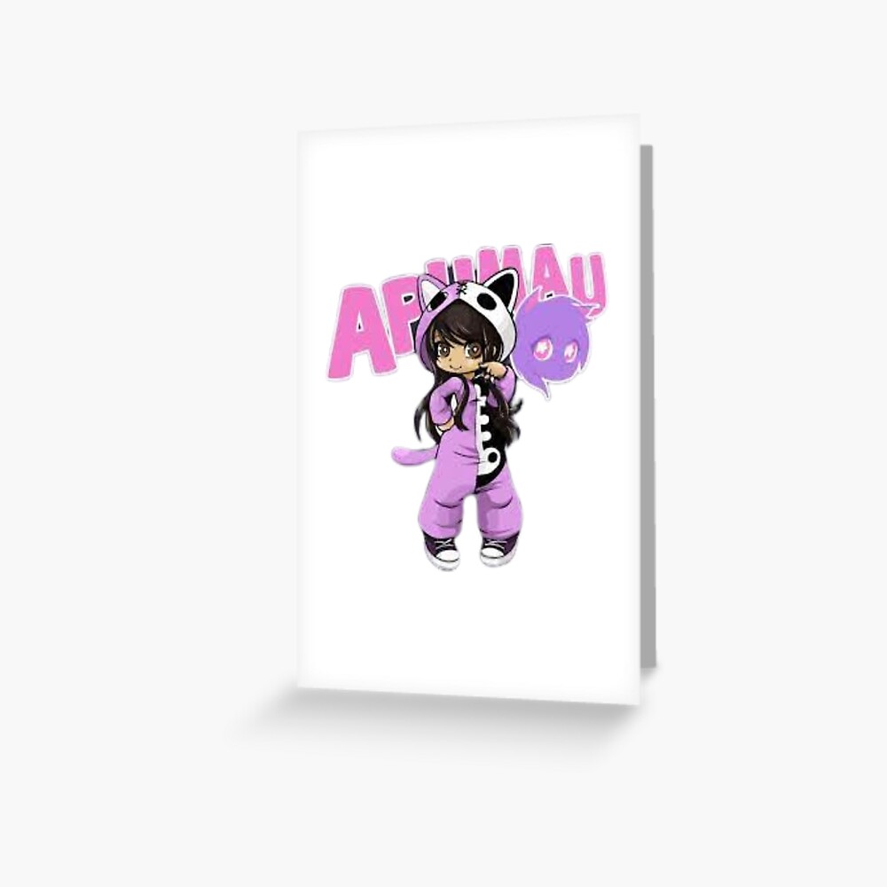 Aphmau As Cat Greeting Card For Sale By Bxcjeielop Redbubble