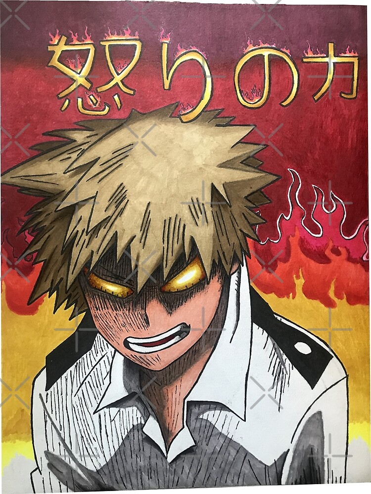 "Angry bokugo " Poster for Sale by TruPaeganArt | Redbubble